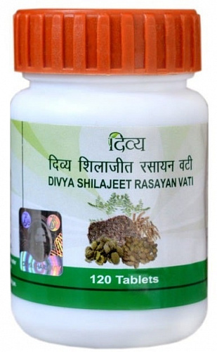 Шиладжит Расаян Вати Дивья (Shilajeet Rasayan Vati) Divya, 120 таб ...